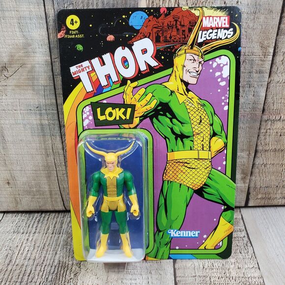 Hasbro | Toys | Kenner Marvel Legends Retro Card Thor Loki 35 Mini ...